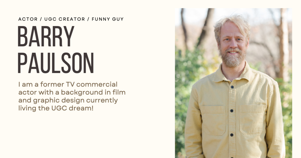 Barry Paulson Content Creator UGC